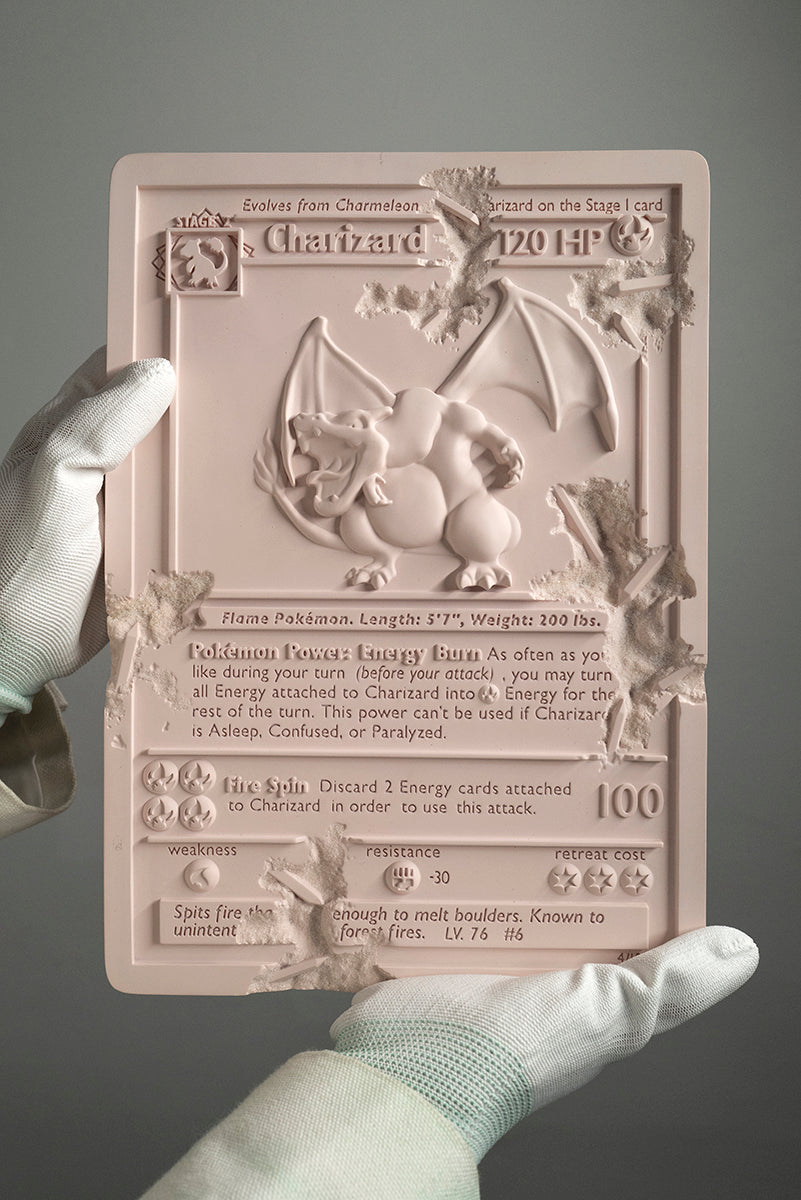 Pink Crystalized Charizard Card